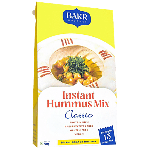 Buy Bakr Gourmet Instant Hummus Mix 3 in1 - Classic, Ready In 15 ...