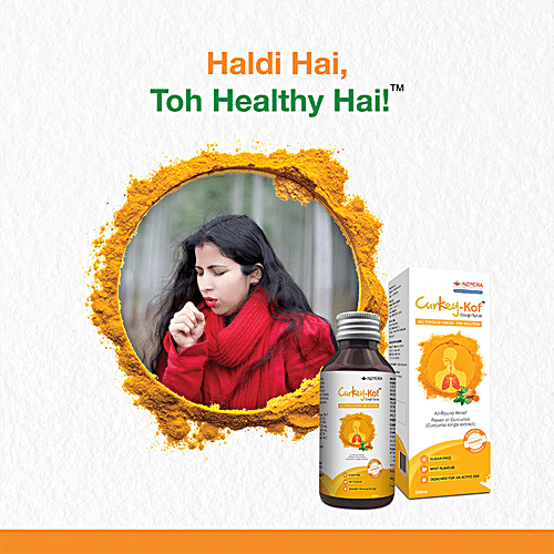 Buy Curkey Kof Cough Syrup For Dry & Wet Cough With Turmeric - Non ...