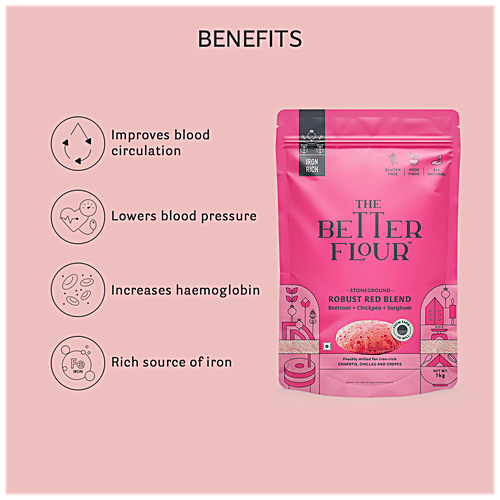 Buy The Better Flour Robust Red Blend Flour - Beetroot, Chickpea ...