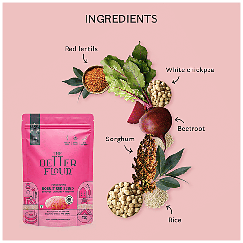 Buy The Better Flour Robust Red Blend Flour - Beetroot, Chickpea ...