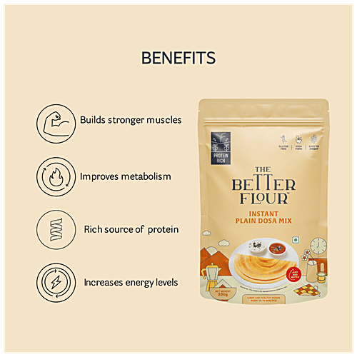 Buy The Better Flour Instant Plain Dosa Mix Online at Best Price of Rs ...