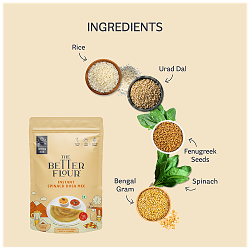 Buy The Better Flour Instant Spinach Dosa Mix Online at Best Price of ...
