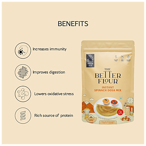 Buy The Better Flour Instant Spinach Dosa Mix Online at Best Price of ...