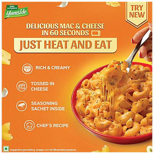 Buy Tata Sampann Yumside Classic Mac & Cheese Pasta - Rich & Creamy ...