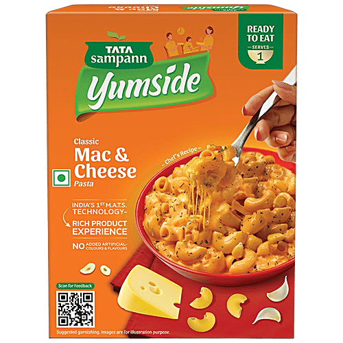 Buy Tata Sampann Yumside Classic Mac & Cheese Pasta - Rich & Creamy ...