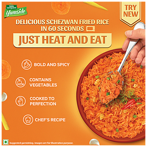 Buy Tata Sampann Yumside Schezwan Fried Rice - Bold & Spicy, Ready To ...