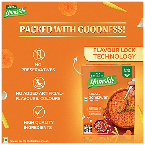 Buy Tata Sampann Yumside Schezwan Fried Rice - Bold & Spicy, Ready To ...