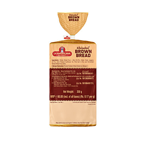 Buy LA Americana Whole Wheat Brown Bread Online at Best Price of Rs 60 ...