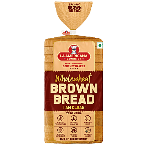 Buy LA Americana Whole Wheat Brown Bread Online at Best Price of Rs 54 ...