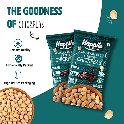 Buy Happilo Himalayan Salt & Pepper Chickpeas Online at Best Price of ...
