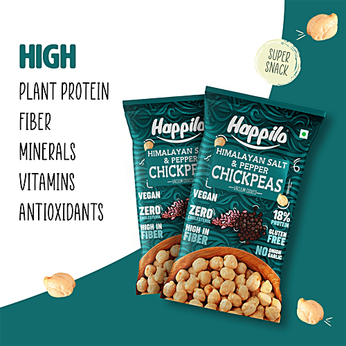 Buy Happilo Himalayan Salt & Pepper Chickpeas Online at Best Price of ...
