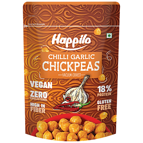 Buy Happilo Chilli Garlic Chickpeas Online at Best Price of Rs 79.2 ...