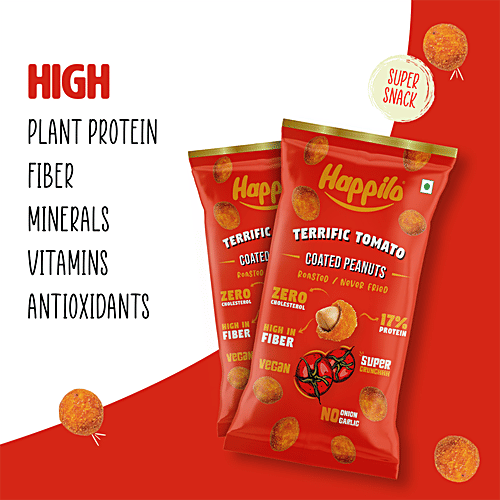Buy Happilo Terrific Tomato Coated Peanuts Online at Best Price of Rs ...