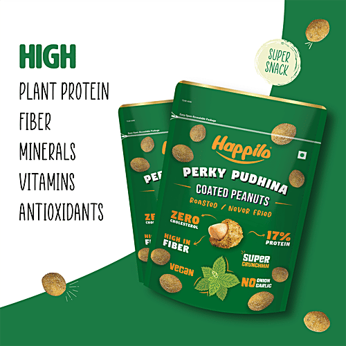 Buy Happilo Perky Pudhina Coated Peanuts Online at Best Price of Rs 99 ...