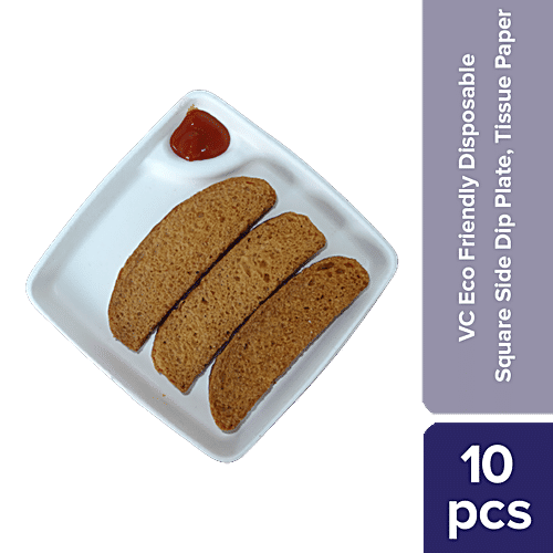 Buy VC Eco Friendly Disposable Square Side Dip Plate Online at Best ...