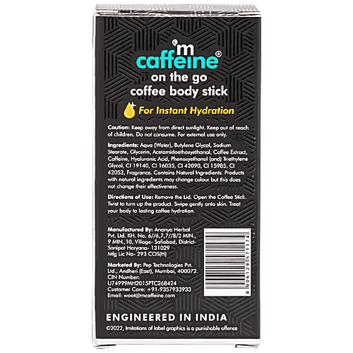 Buy mCaffeine On The Go Coffee Body Stick - For Instant Hydration ...