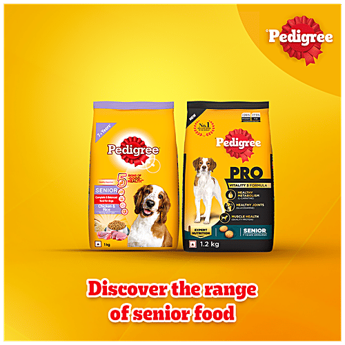Buy Pedigree Senior Dry Dog Food - Chicken & Rice, 7+ Years Online at ...