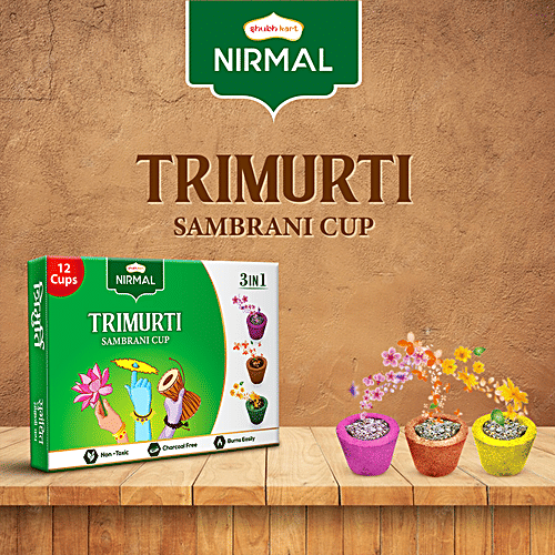 Buy Shubhkart Nirmal Trimurti Sambrani Cup Online at Best Price of Rs 120 - bigbasket