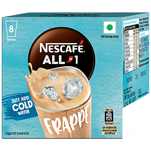 Buy Nescafe All in 1 Frappe Instant Cold Coffee Mix Powder - Just Add ...
