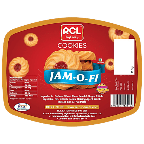 Buy RCL Jam-O-Fi Cookies - Eggless, Yeastless Online at Best Price of ...