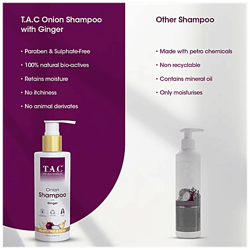Buy TAC - The Ayurveda Co. Onion Shampoo With Ginger Online at Best ...