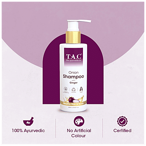 Buy TAC - The Ayurveda Co. Onion Shampoo With Ginger Online at Best ...
