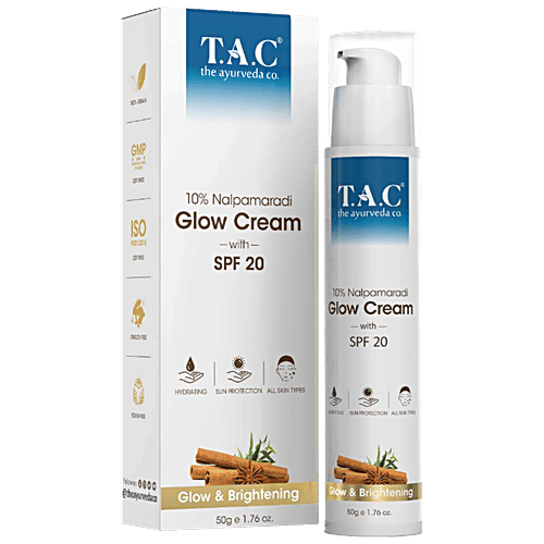 Buy TAC - The Ayurveda Co. 10% Nalpamaradi Glow Cream With SPF 20 ...