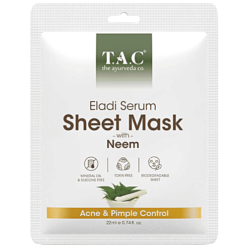 Buy TAC - The Ayurveda Co. Eladi Serum Sheet Mask With Neem Online at ...