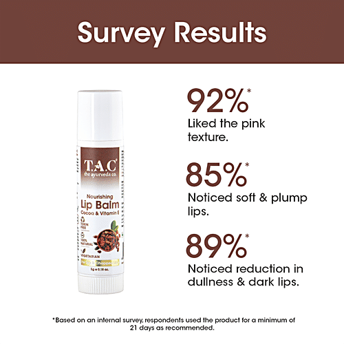 Buy TAC - The Ayurveda Co. Nourishing Lip Balm With Cocoa & Vitamin E ...