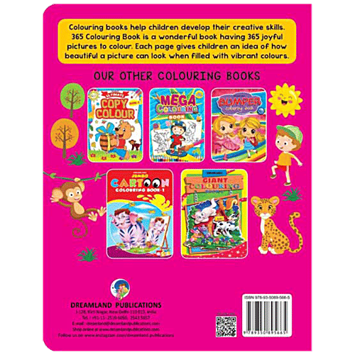 Buy Dreamland 365 Colouring Book - Children Drawing & Painting, For All ...