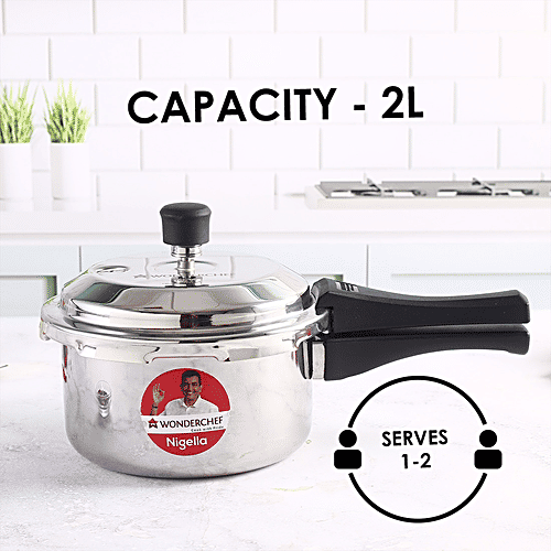 Buy Wonderchef Nigella Tri-Ply Outer Lid Pressure Cooker Online at Best ...