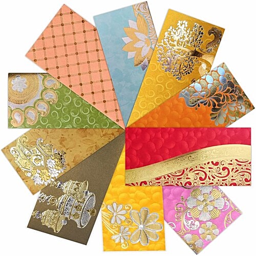 Buy CS Shagun Lifafa/ Envelope/ Gift Money Envelope - Assorted Online ...