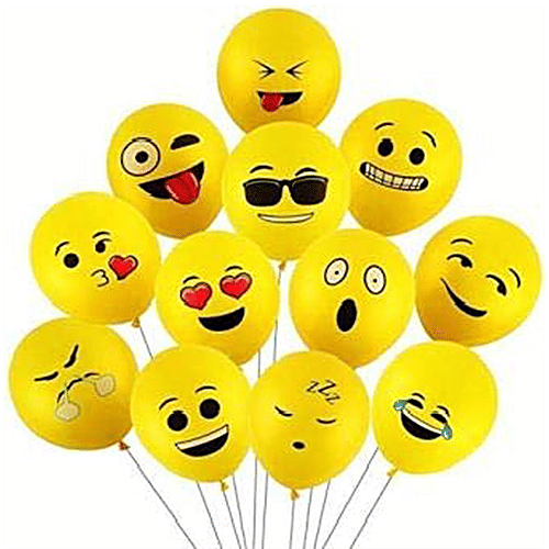 Buy CS Smiley Emoji Balloons - Printed Online at Best Price of Rs 79 ...