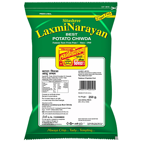 Buy LAXMINARAYAN Potato Chiwda Online at Best Price of Rs 114 - bigbasket