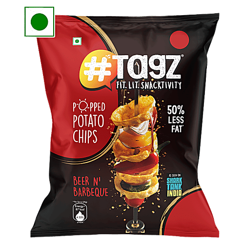 Buy tagz Beer N' Barbeque Popped Potato Chips Online at Best Price of ...