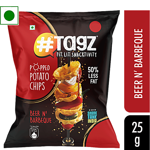 Buy tagz Beer N' Barbeque Popped Potato Chips Online at Best Price of ...