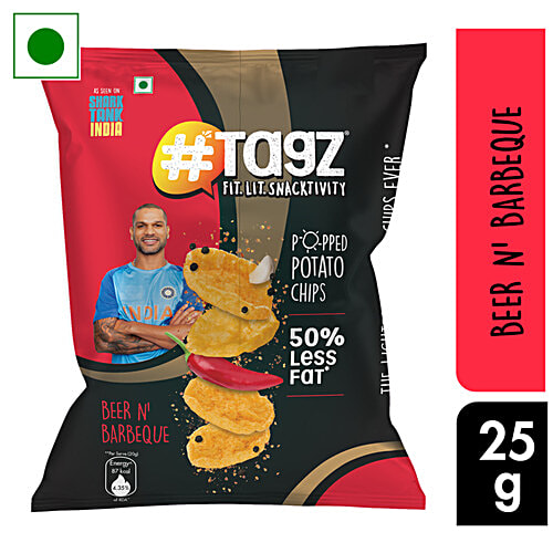 Buy tagz Beer N' Barbeque Popped Potato Chips Online at Best Price of ...
