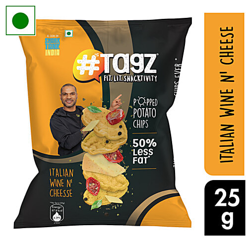 Buy tagz Italian Wine N' Cheese Popped Potato Chips Online at Best Price of Rs 30 - bigbasket