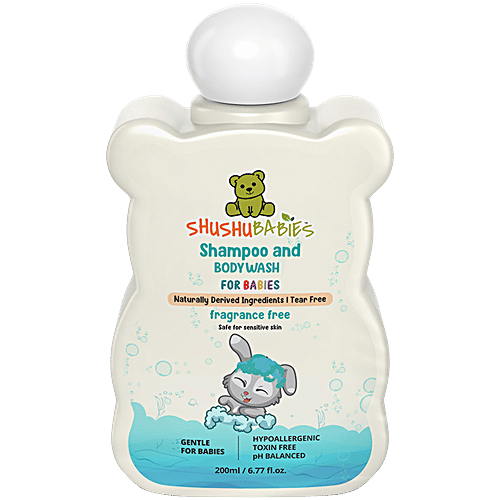 Buy ShuShu Babies Fragrance Free Shampoo & Body Wash For Babies With ...