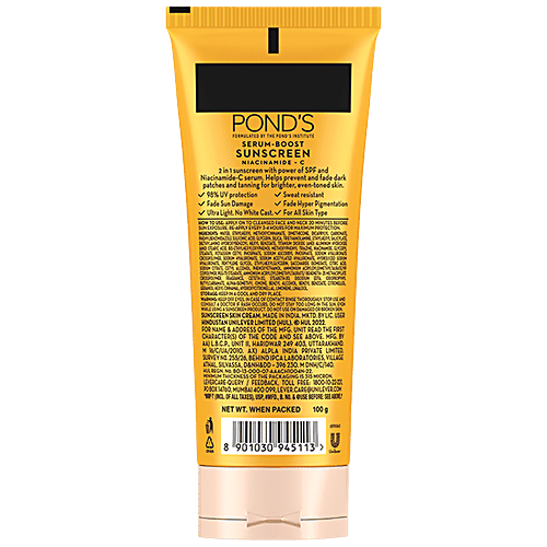 Buy Ponds Serum-Boost Sunscreen Lightweight Cream SPF 55 PA++ Online at ...