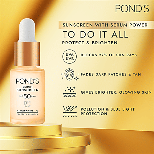 Buy Ponds Serum Sunscreen SPF 50 PA++ Online at Best Price of Rs 239.20 ...