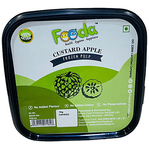 Buy Fooda Custard Apple - Frozen Pulp Online at Best Price of Rs 350 ...