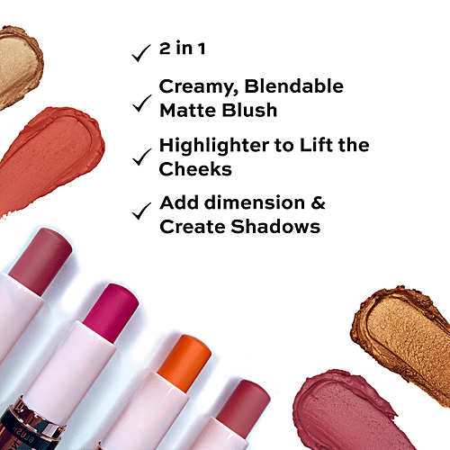 Buy Makeup Revolution Blush & Highlight Stick - Coral Dew Online at ...