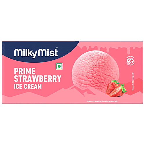 Buy Milky Mist Prime Strawberry Ice Cream, Family Pack Online at Best ...