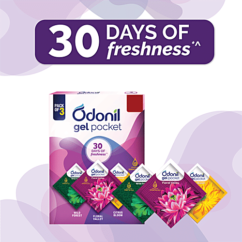 Buy Odonil Gel Pocket - Assorted Flavours, Infused With Essential Oils ...
