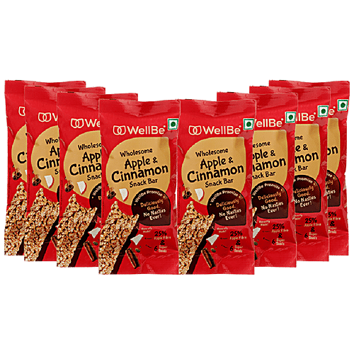 Buy WellBe Wholesome Apple & Cinnamon Snack Bar Online at Best Price of ...