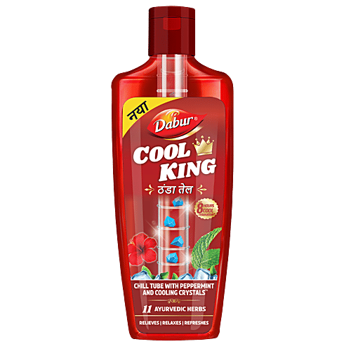 Buy Dabur Cool King Thanda Tel - With 11 Ayurvedic Herbs, Relieves ...