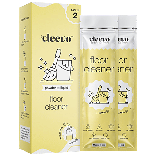 Buy Cleevo Powder To Liquid Floor Cleaner - Lemon Online at Best Price ...