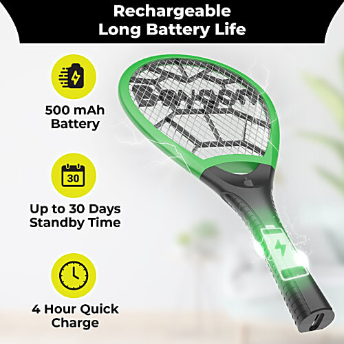 Buy Baygon Mosquito Killer Racquet - Rechargeable, With LED Light ...