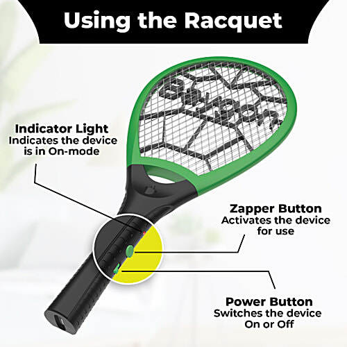 Buy Baygon Mosquito Killer Racquet - Rechargeable, With LED Light ...